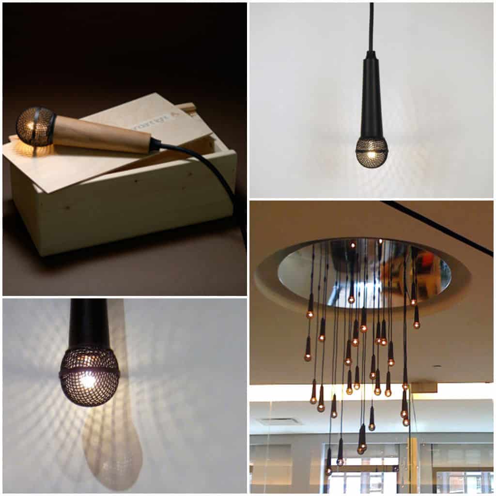 Solo Lamp: Upcycled Microphone Into Light • Recyclart