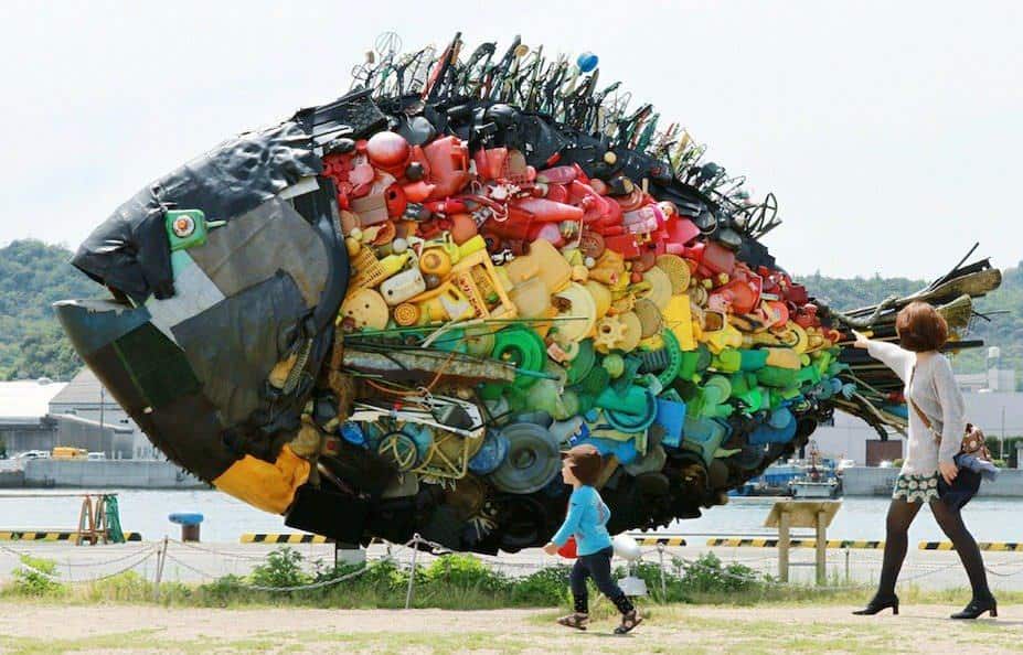 Giant Recycled Trash Fish • Recyclart