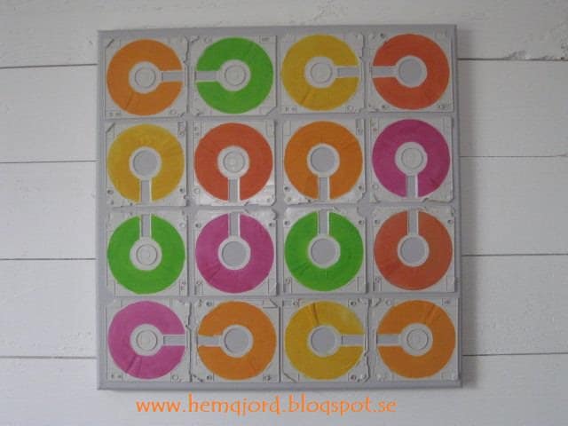 Floppy Disks Became Wall Decorations • Recyclart