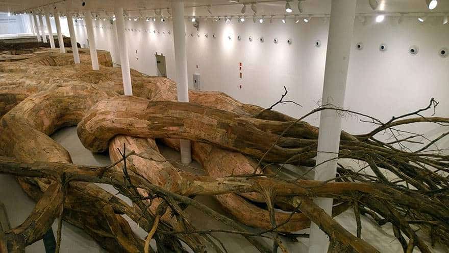 Repurposed Wood To Build Giant Root You Can Explore • Recyclart