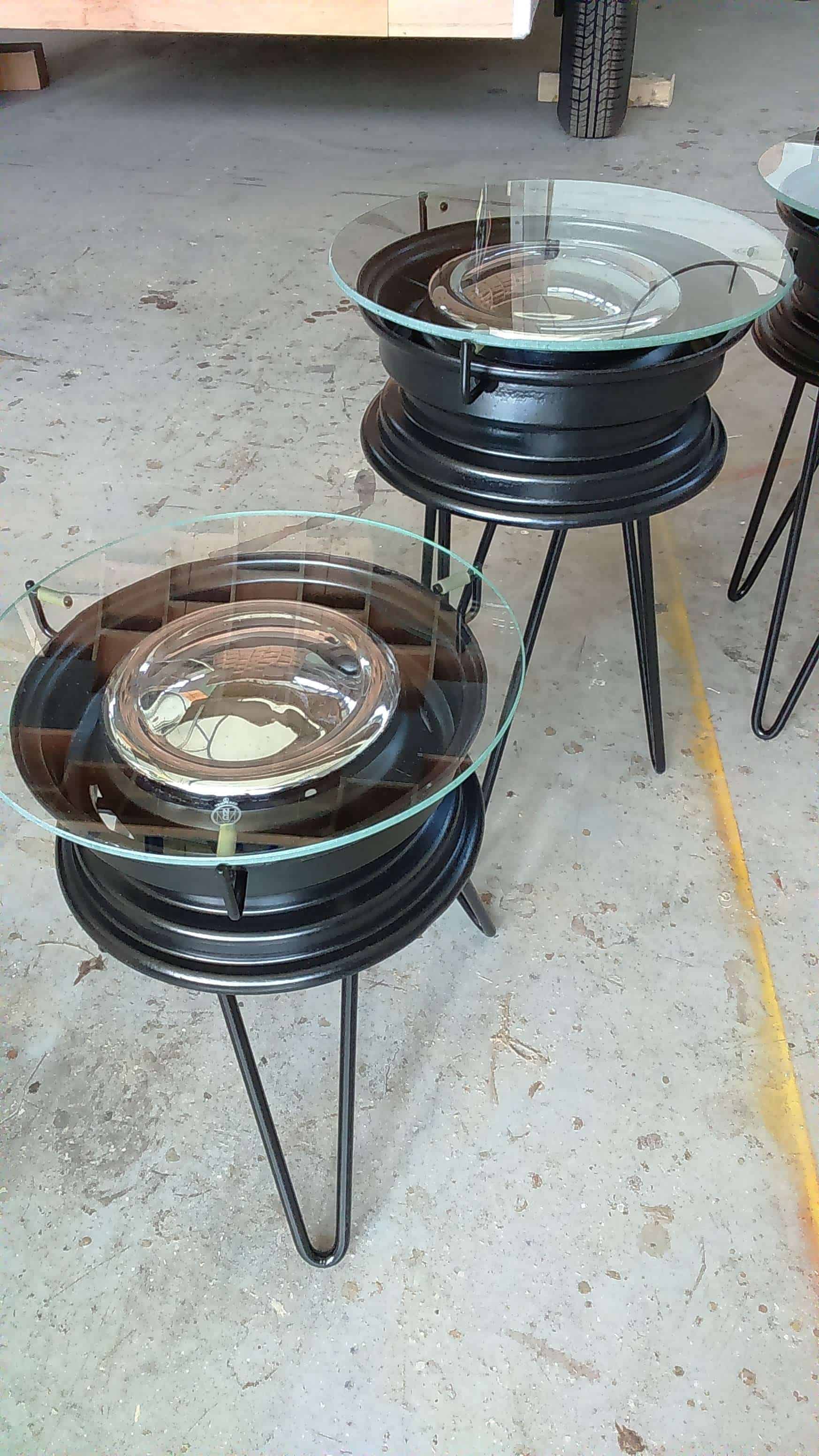 Repurposed Bmx Rims Into Coffee Tables • Recyclart