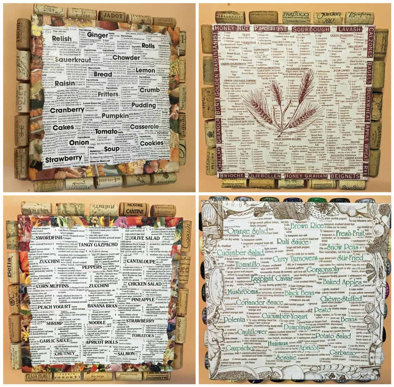 "Ingredients" Recycled Kitchen Art • Recyclart