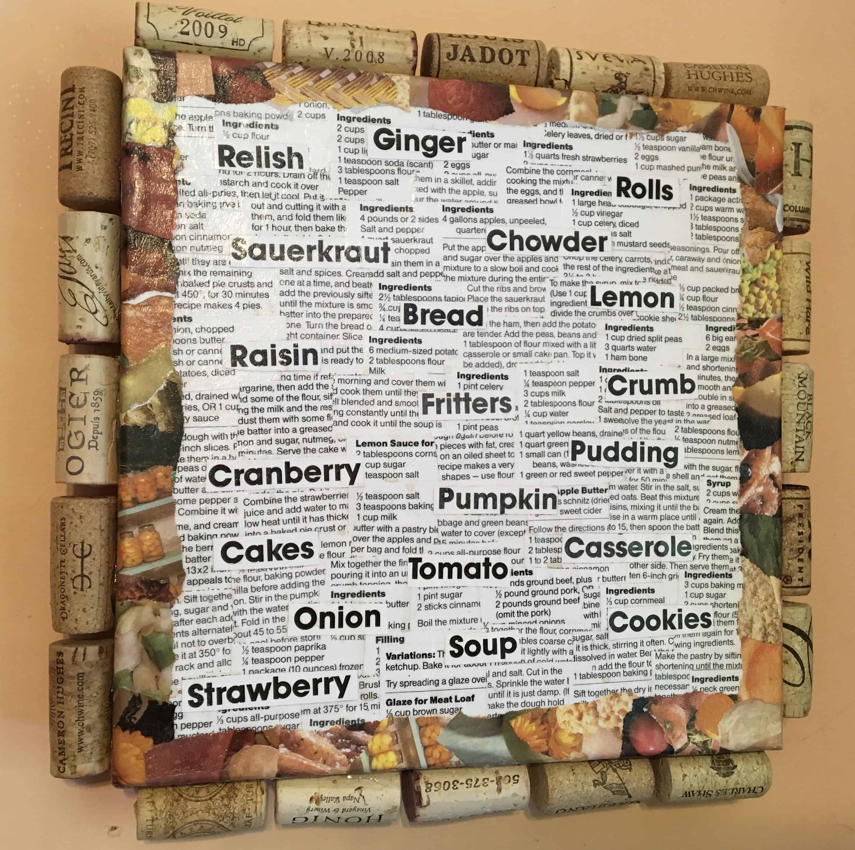 "Ingredients" Recycled Kitchen Art • Recyclart
