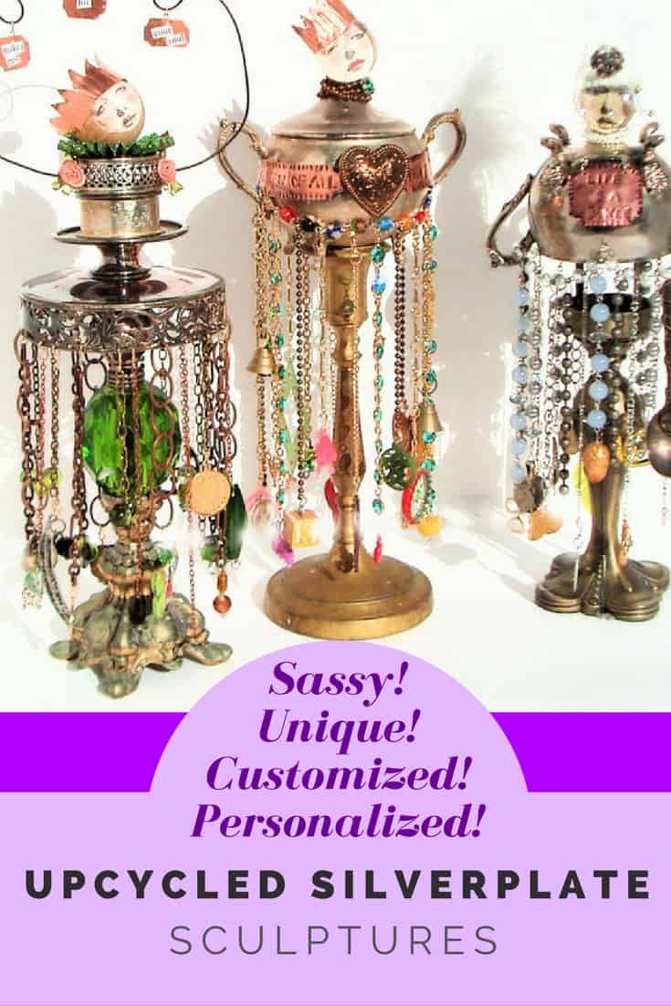 Sassy Upcycled Silverplate Sculptures You Can Make! • Recyclart